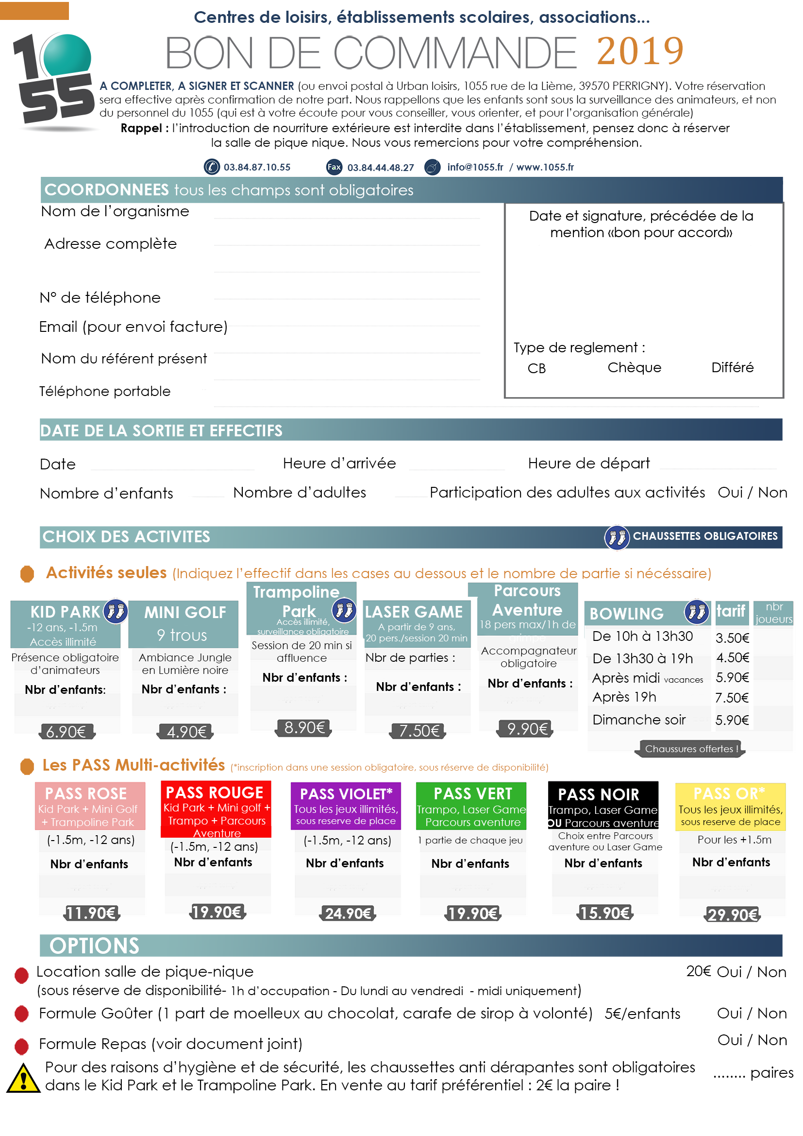 Centre de Loisirs - Tout savoir sur votre sortie au 1055 à Lons-le ...